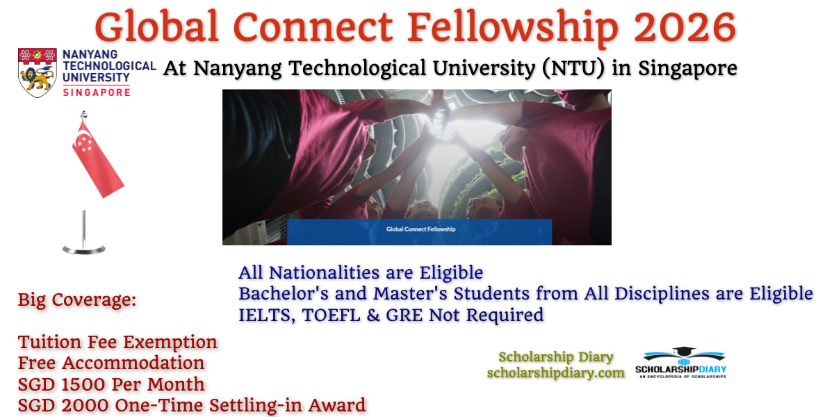 NTU Global Connect Fellowship 2026 Singapore (Big Funding)