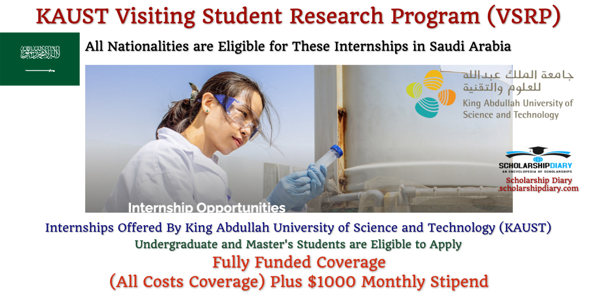 KAUST Visiting Student Research Program (VSRP) - Fully Funded