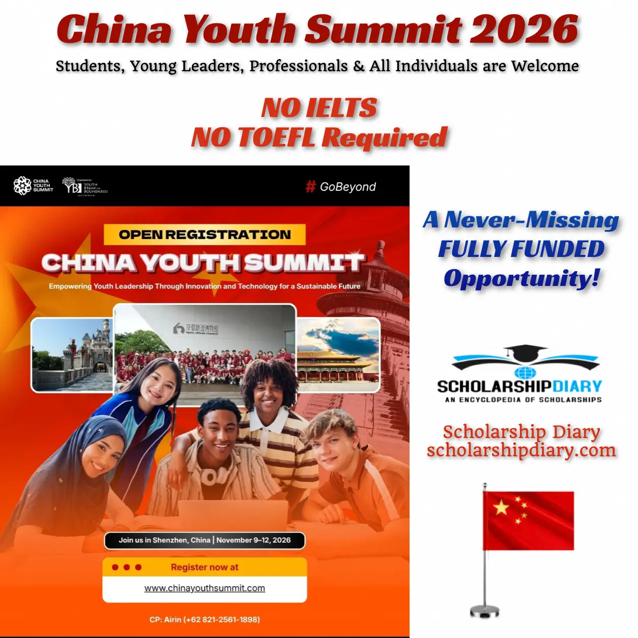 China Youth Summit 2026 Fully Funded: Apply Now